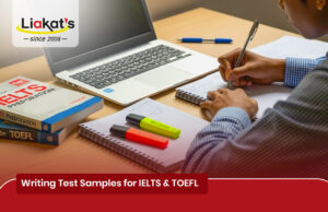 Writing Test Samples for IELTS & TOE - Liakats Spoken English